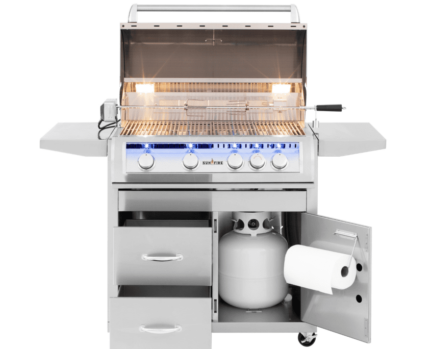 SunFire Gas Grill Cart: Ultimate BBQ | Sonoma Backyard