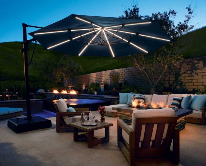 13 Foot Starlux Umbrella & More | Sonoma Backyard